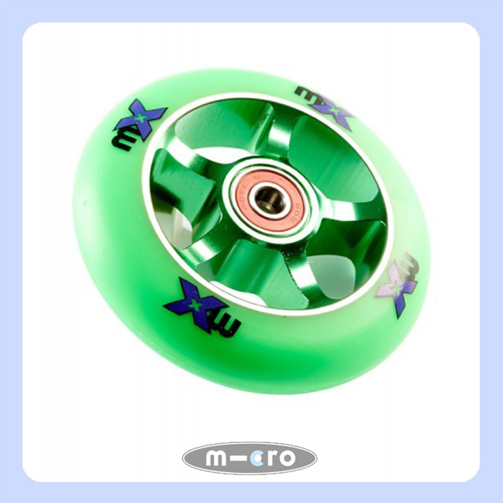Buy 100mm mX Wheel - Green Online – Micro Scooters Australia